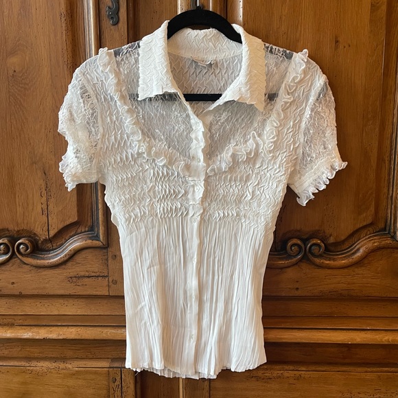 Cache | Tops | Cache White Shirt | Poshmark